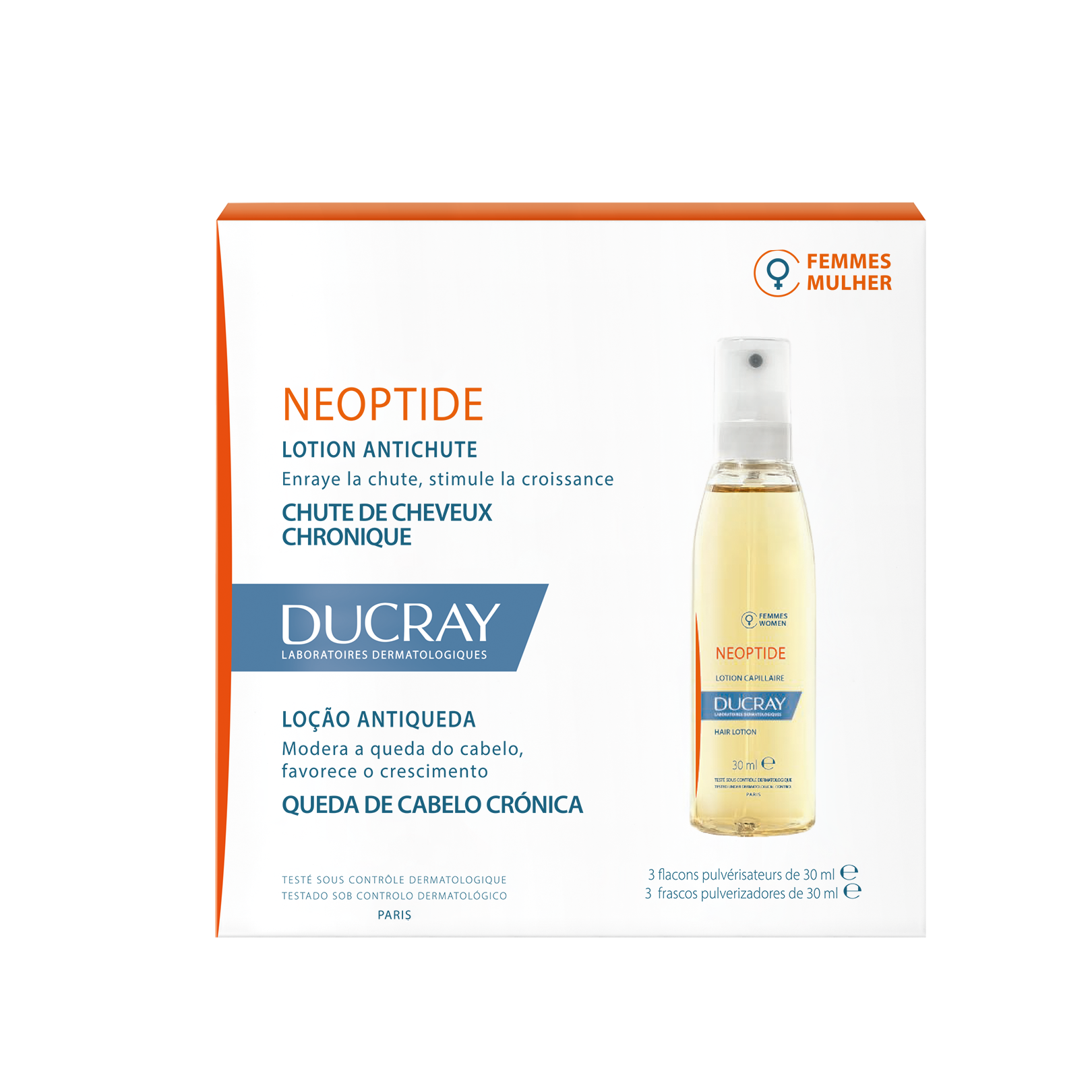 Neoptide Loção para alopecia crônica feminina | Ducray