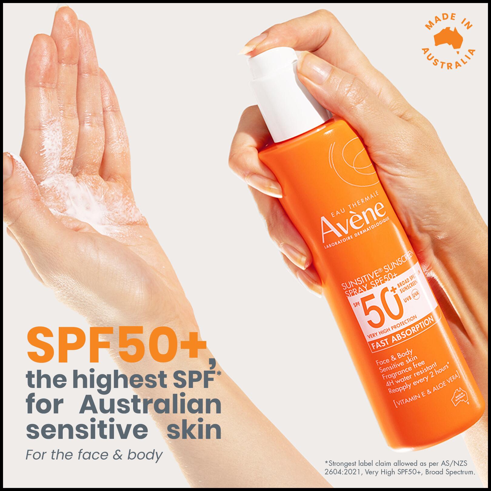 Sunsitive® Sunscreen Spray SPF50+ for the body