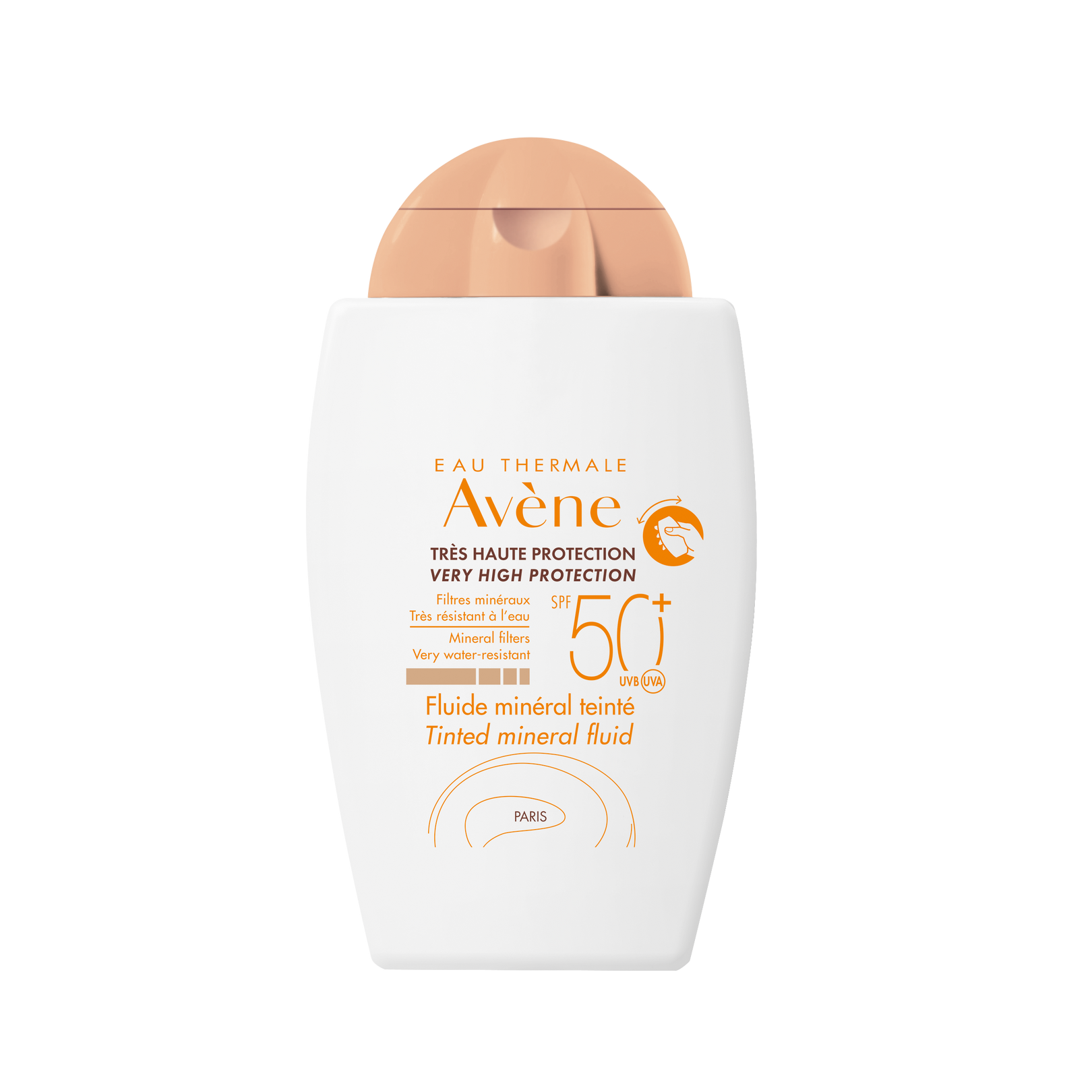 Very high sun protection - Tinted mineral fluid SPF50+ | Eau Thermale Avène