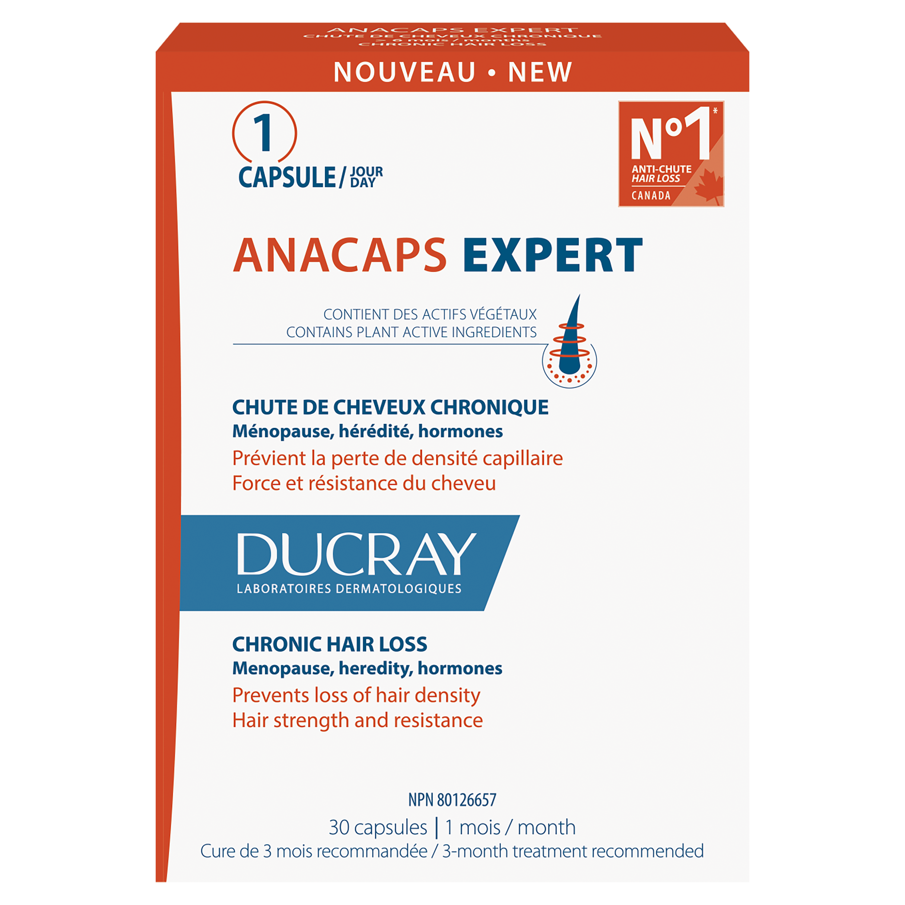 ANACAPS EXPERT - Chronic hair loss - Food supplement | Ducray