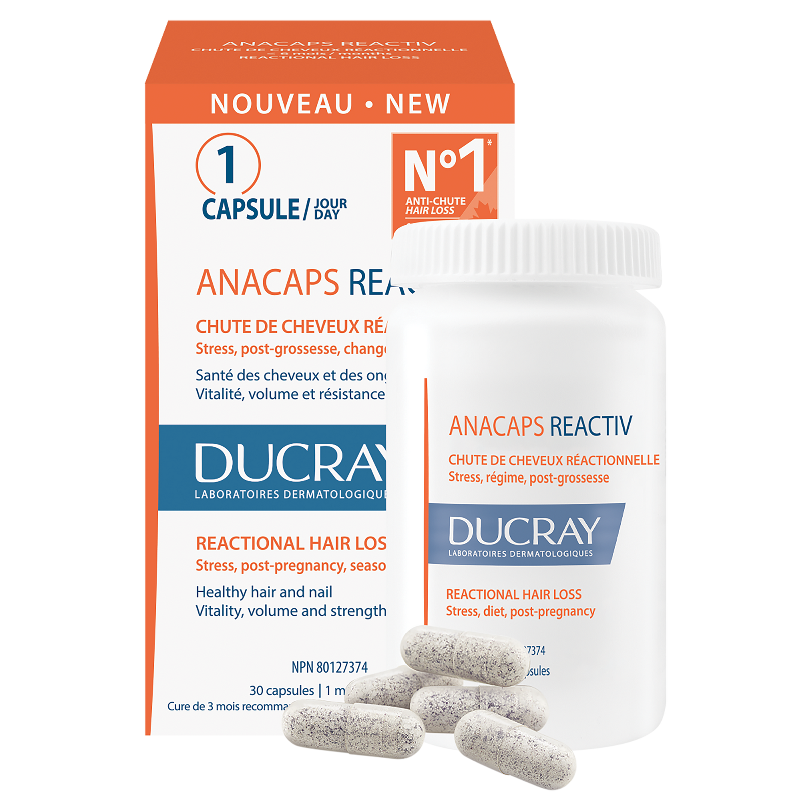 ANACAPS REACTIV - Chute de cheveux réactionnelle - Complément alimenta ...
